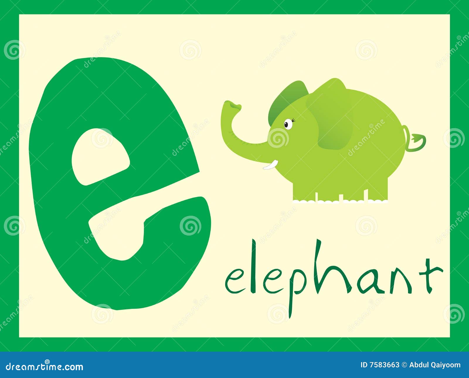 English Alphabet E, Illustration Stock Illustration - Illustration of ...