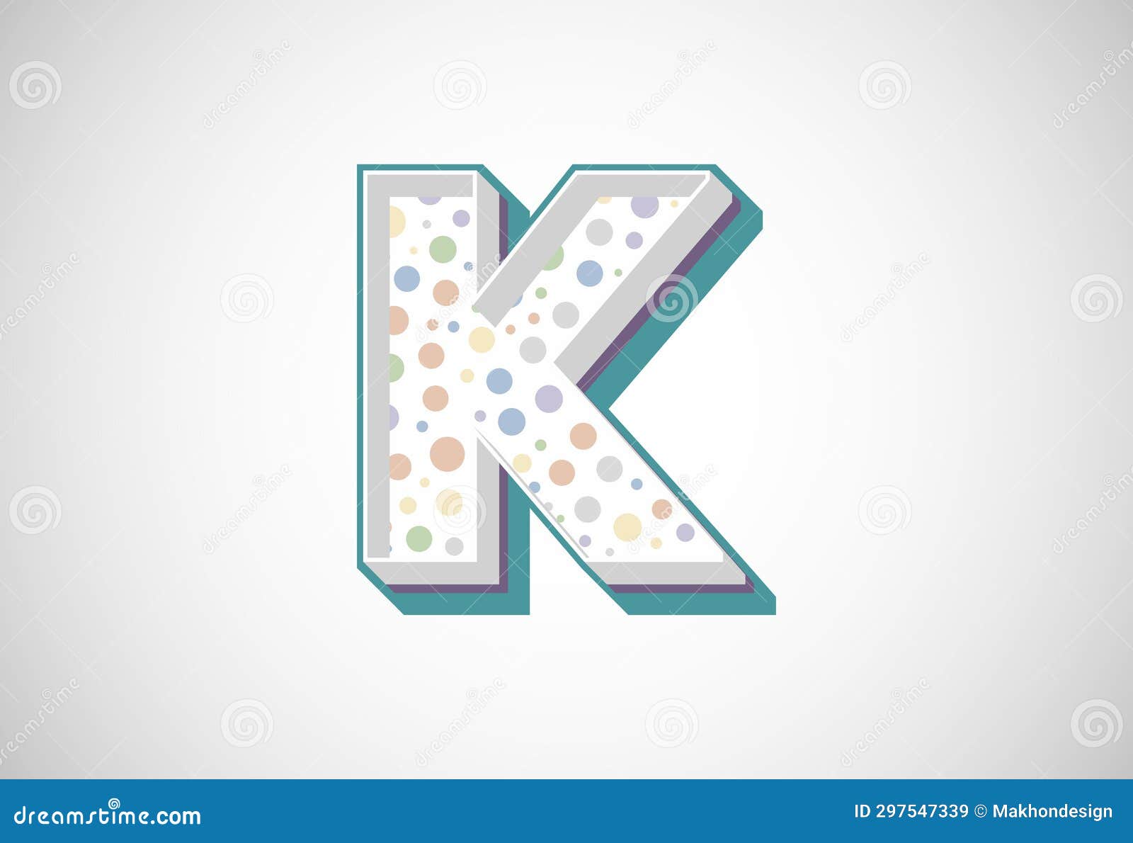 English Alphabet K. Retro Style Bold Modern Vector Alphabet Design ...