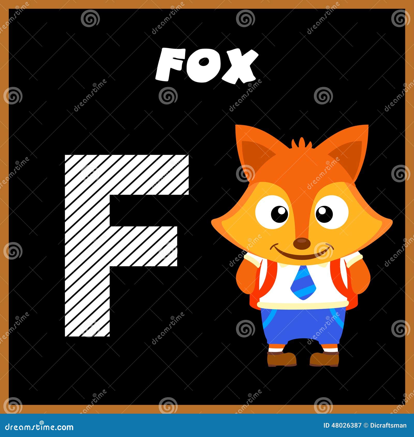 The English Alphabet Letter F Stock Vector - Illustration of backpack ...