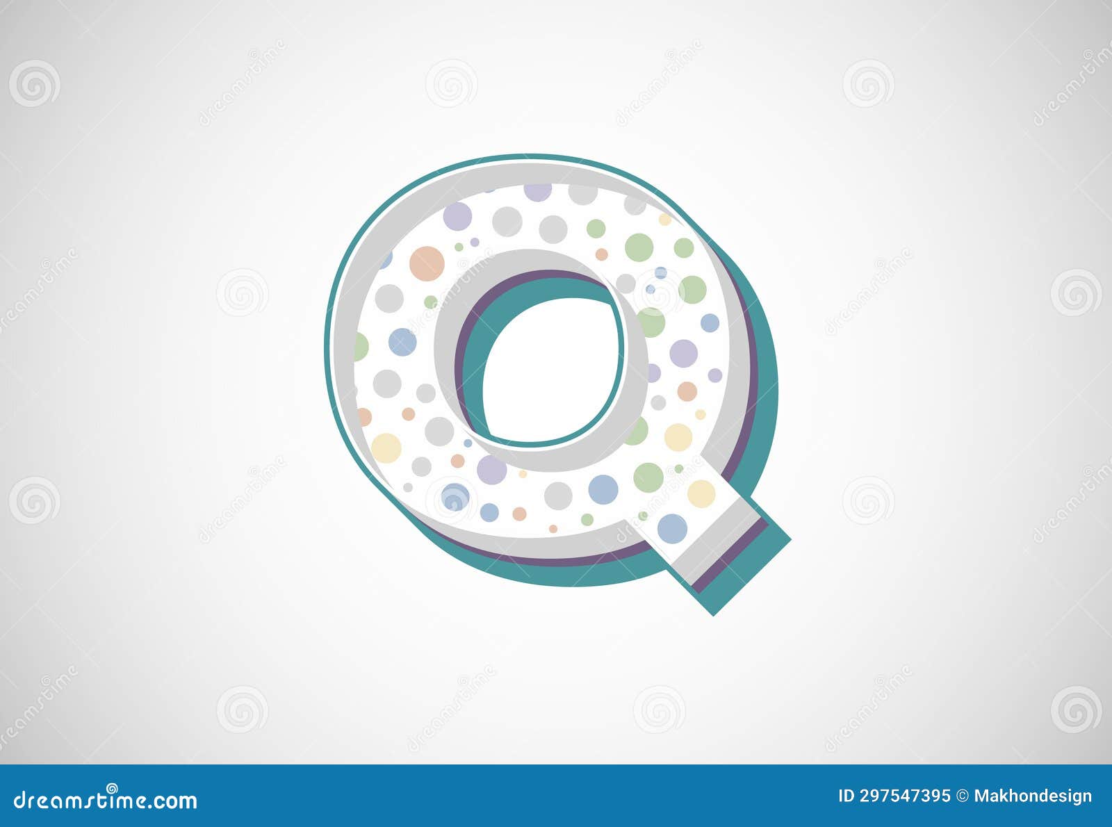 English Alphabet Q. Retro Style Bold Modern Vector Alphabet Design ...