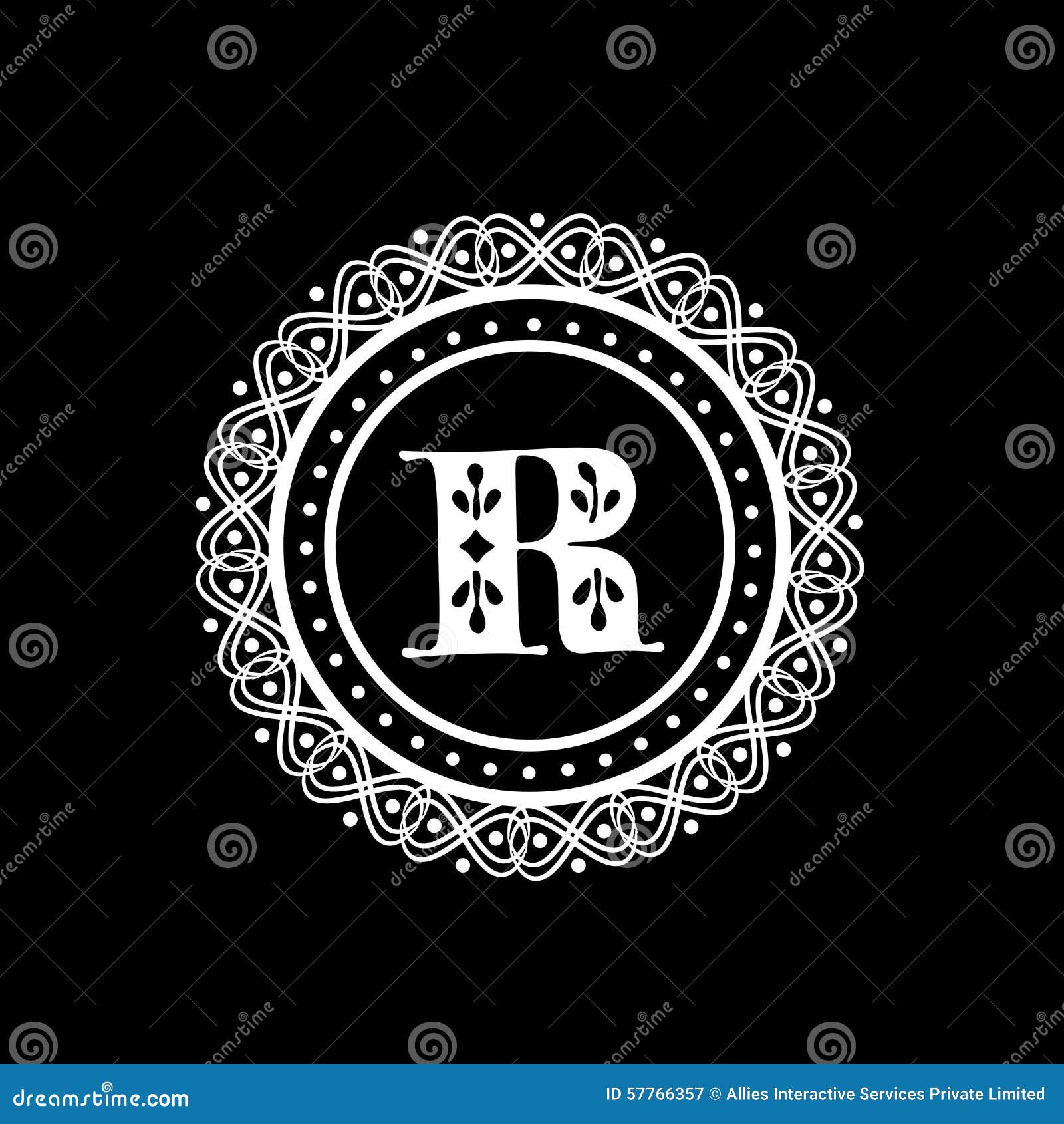 English Alphabet R Premium Monogram Stock Illustrations – 4 English ...