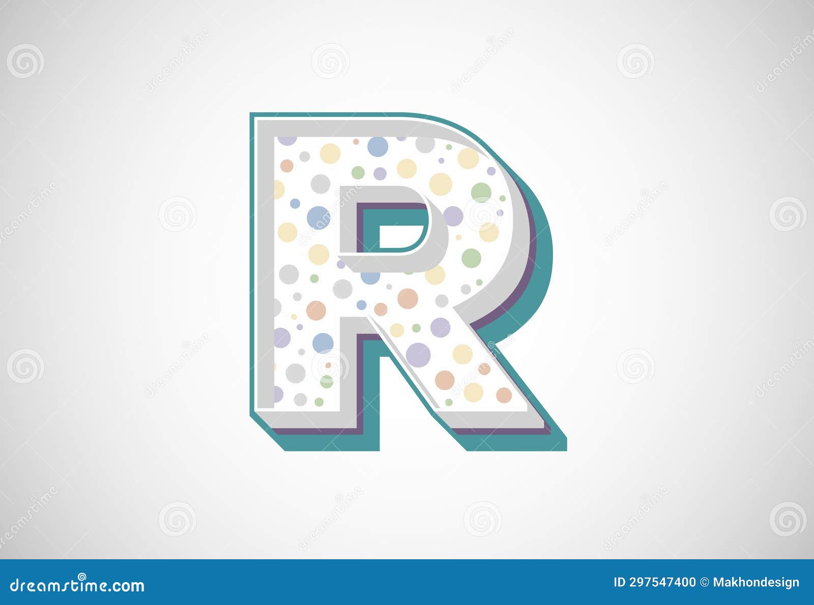 English Alphabet R. Retro Style Bold Modern Vector Alphabet Design ...