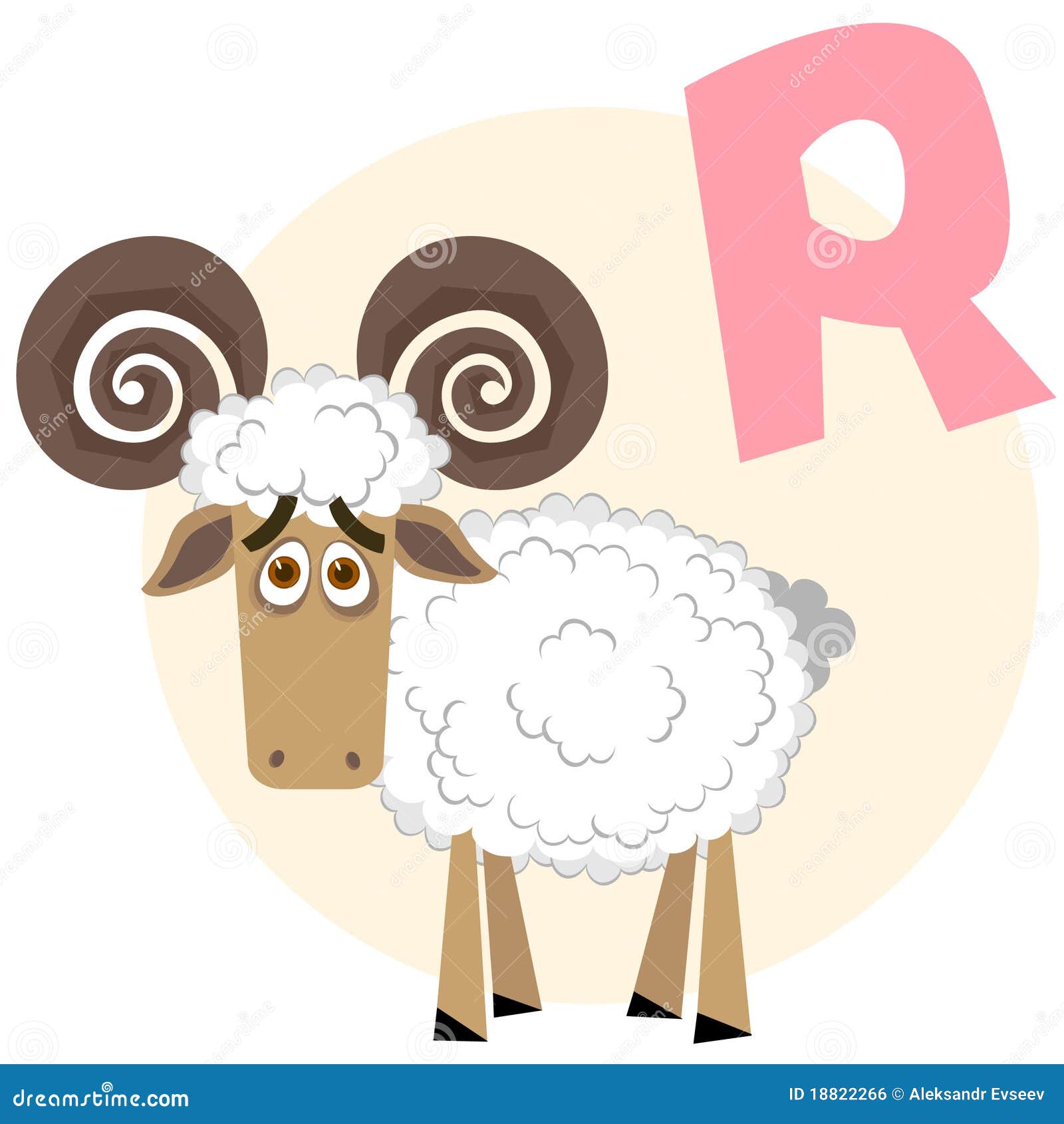 The English alphabet. Ram stock vector. Illustration of cheerful - 18822266