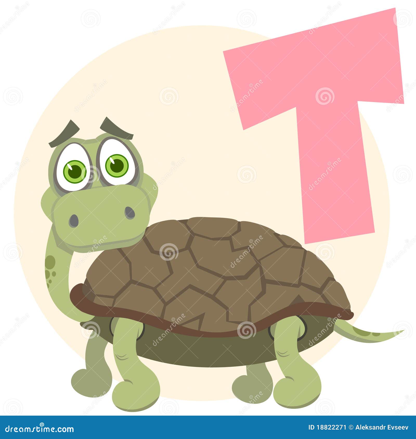The English Alphabet. Turtle Stock Vector - Illustration of character ...
