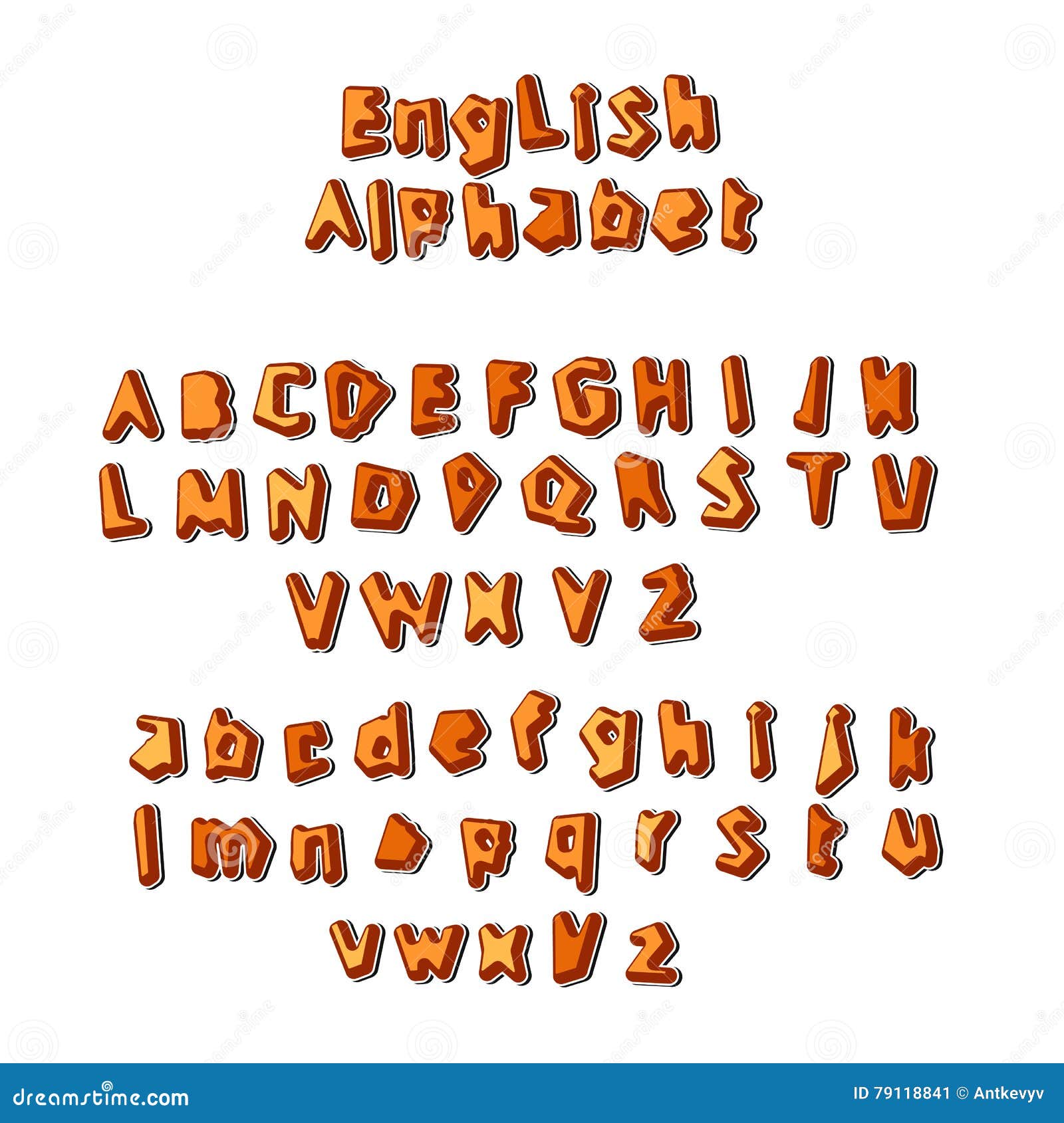 English alphabet vector stock vector. Illustration of character - 79118841