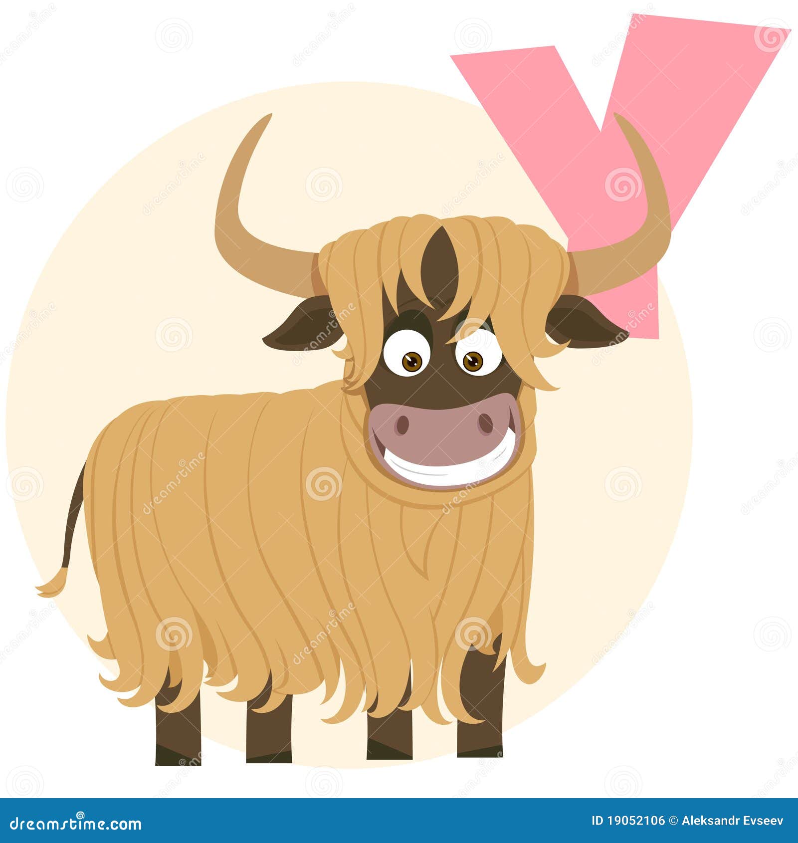 The English alphabet. Yaks stock vector. Illustration of character ...