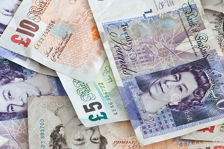 English bank-notes editorial stock image. Image of credit - 11403904