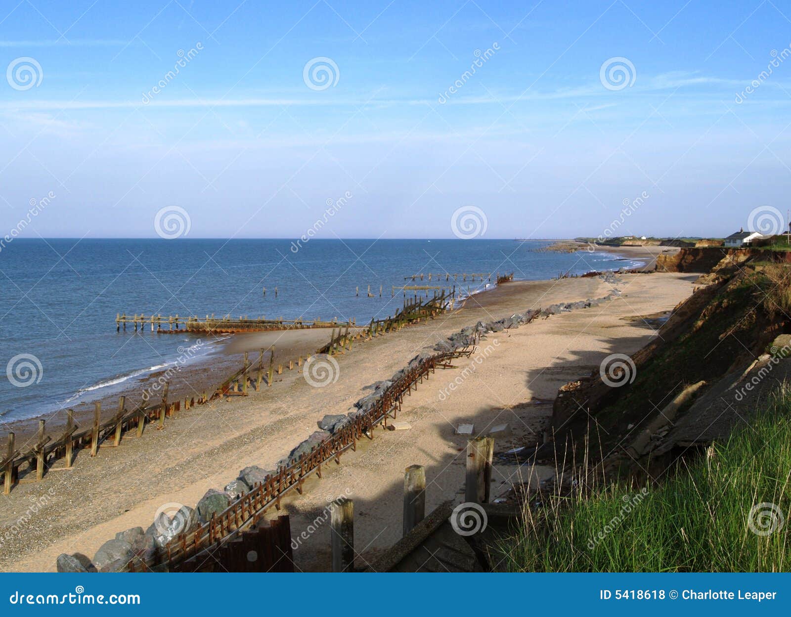English Beach stock photo. Image of abandoned, happisburgh - 5418618