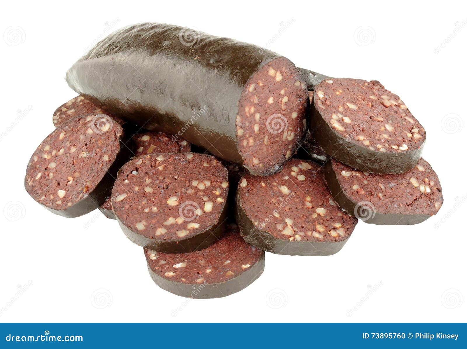 English Black Pudding stock photo. Image of background - 73895760