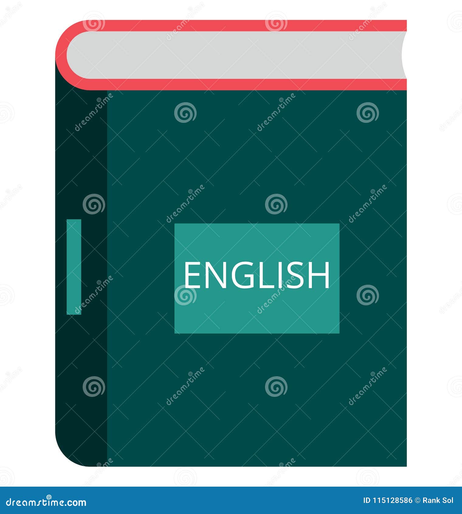 English Book Icon English Book Icon Flat Style Royalty Free Vector
