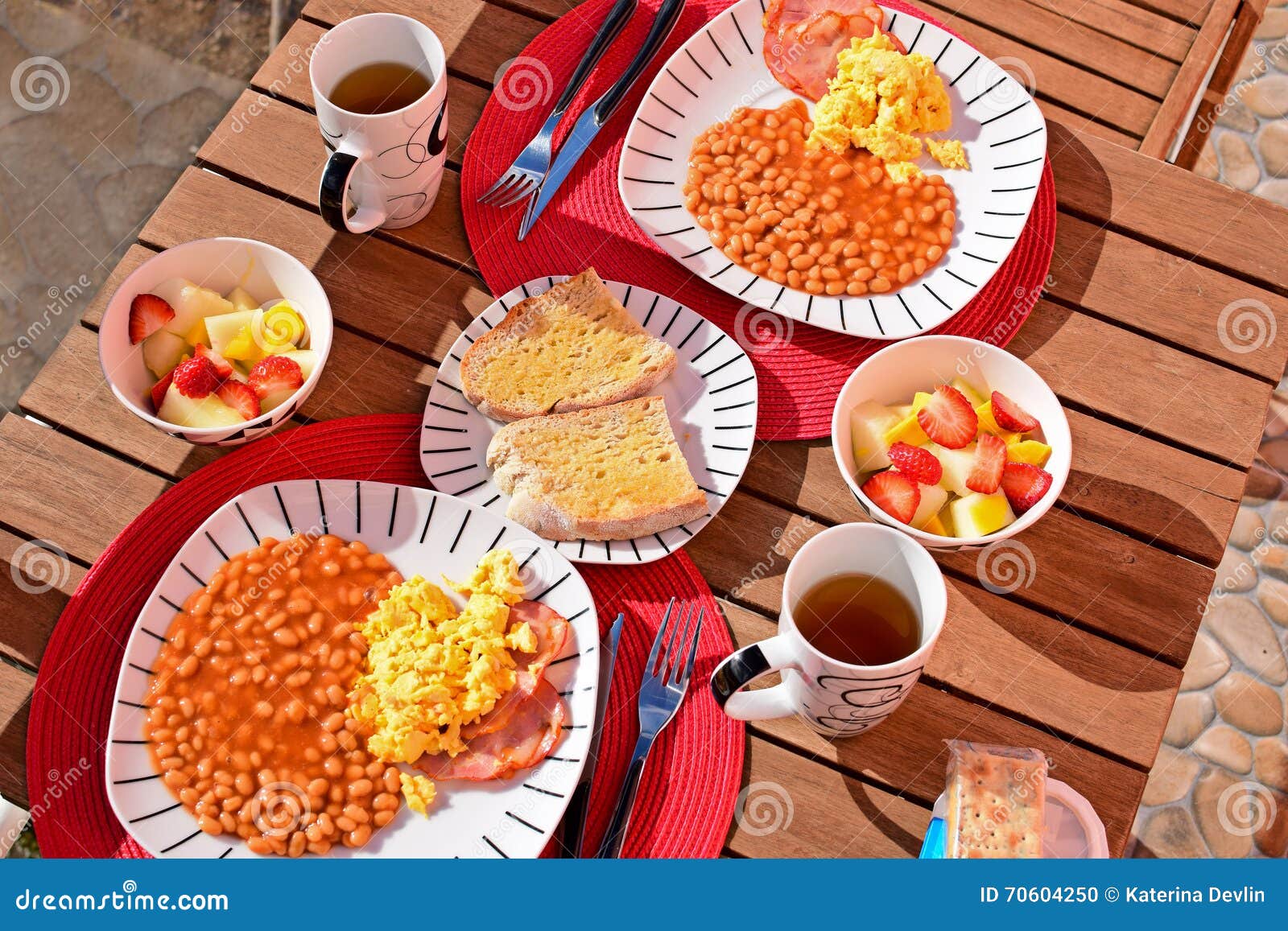 English breakfast for two stock photo. Image of english - 70604250