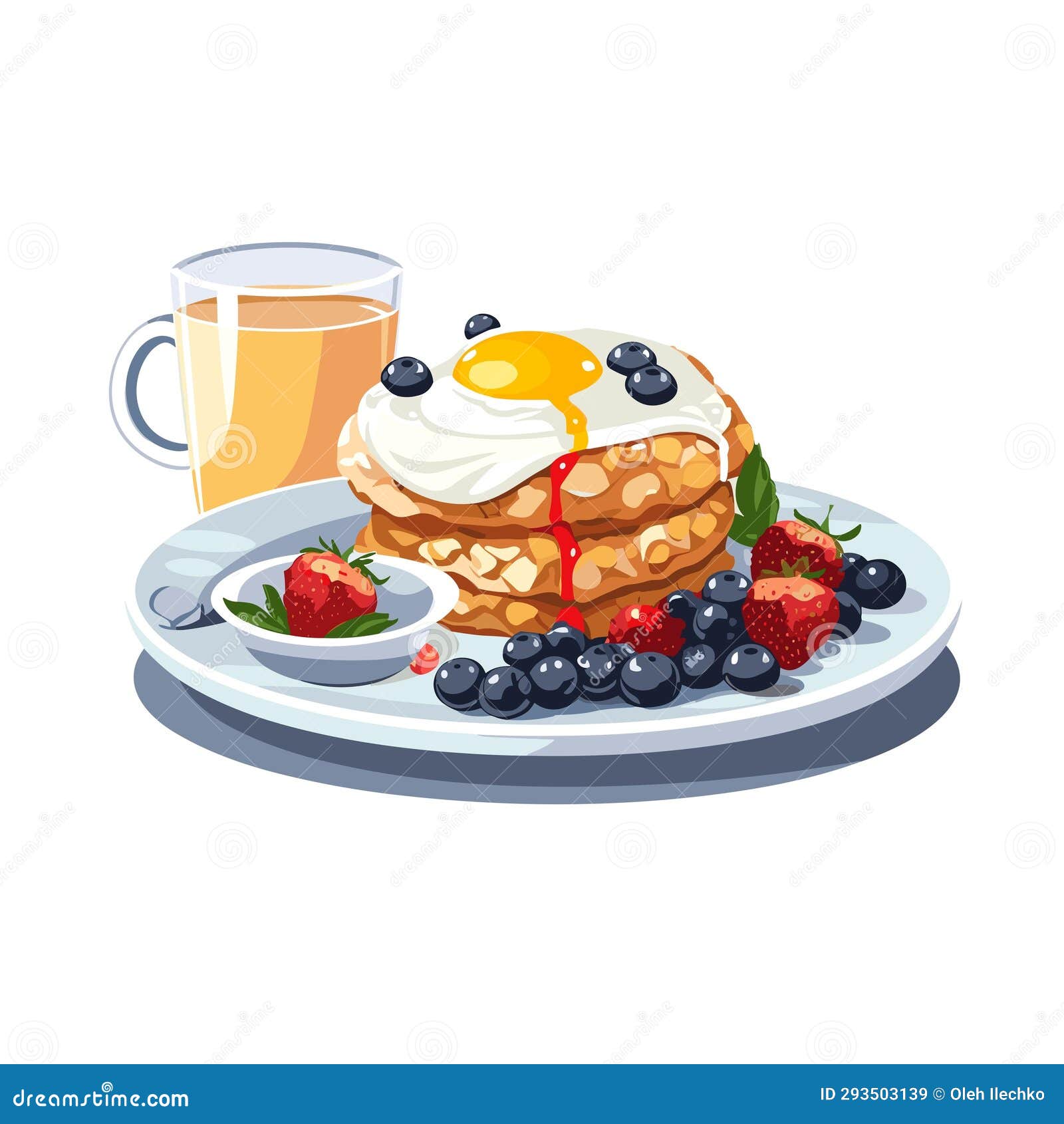 English Breakfest Vector Flat Minimalistic Isolated Illustration Stock ...