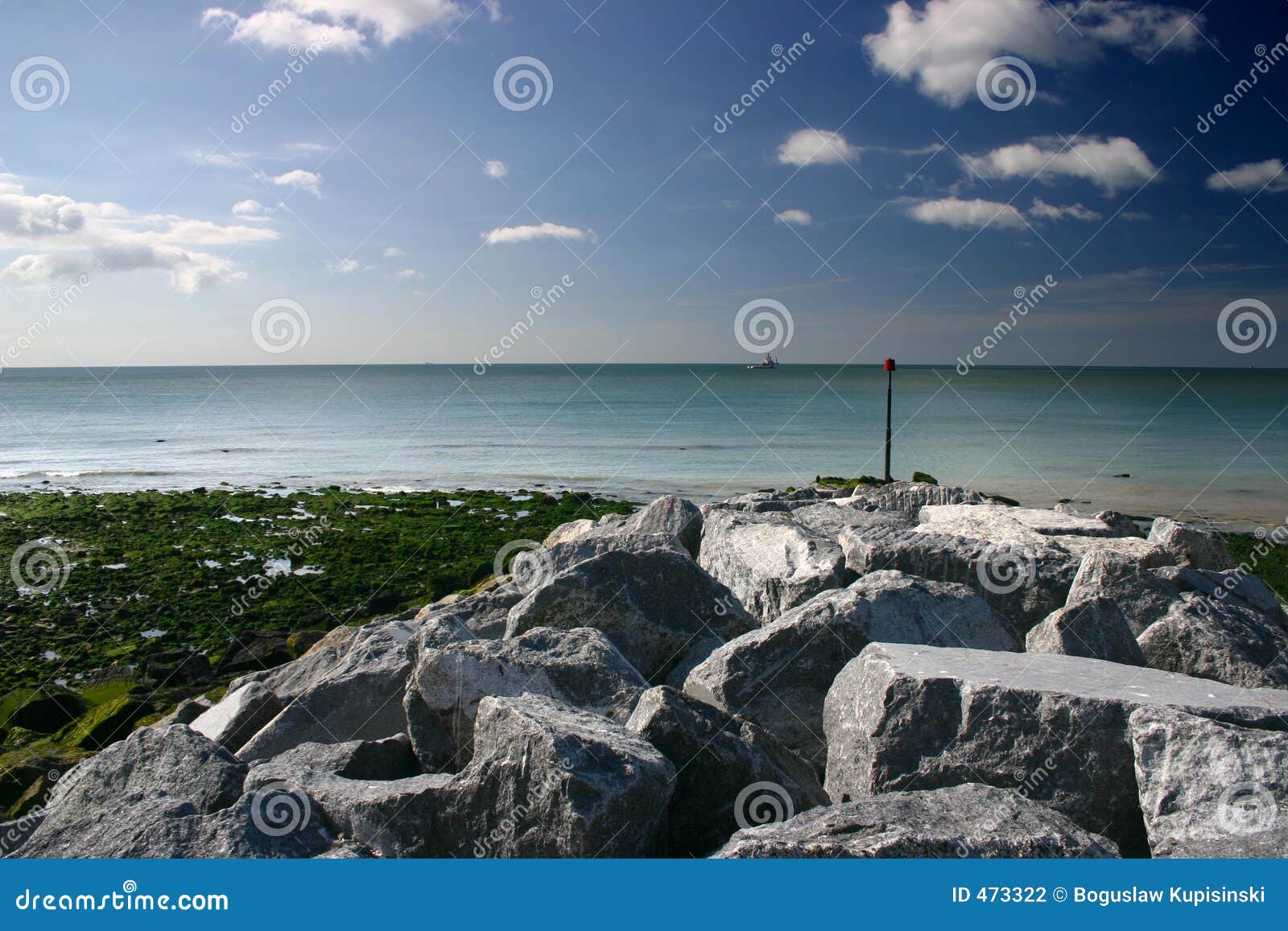 English Channel stock photo. Image of lamanche, blue, beach - 473322