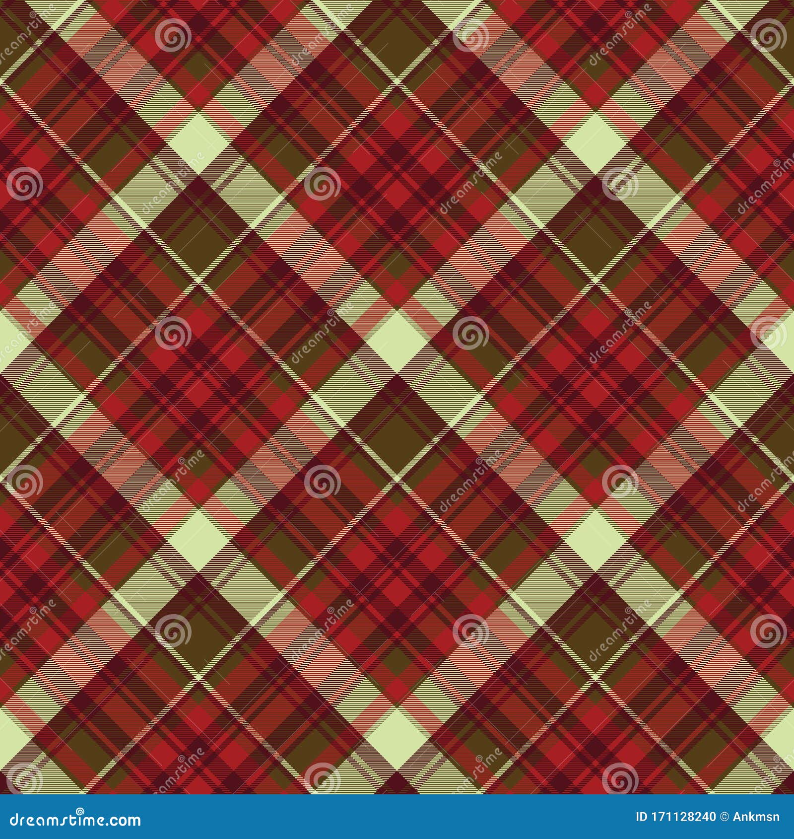 English Check Plaid Fabric Texture Seamless Pattern Stock Vector ...