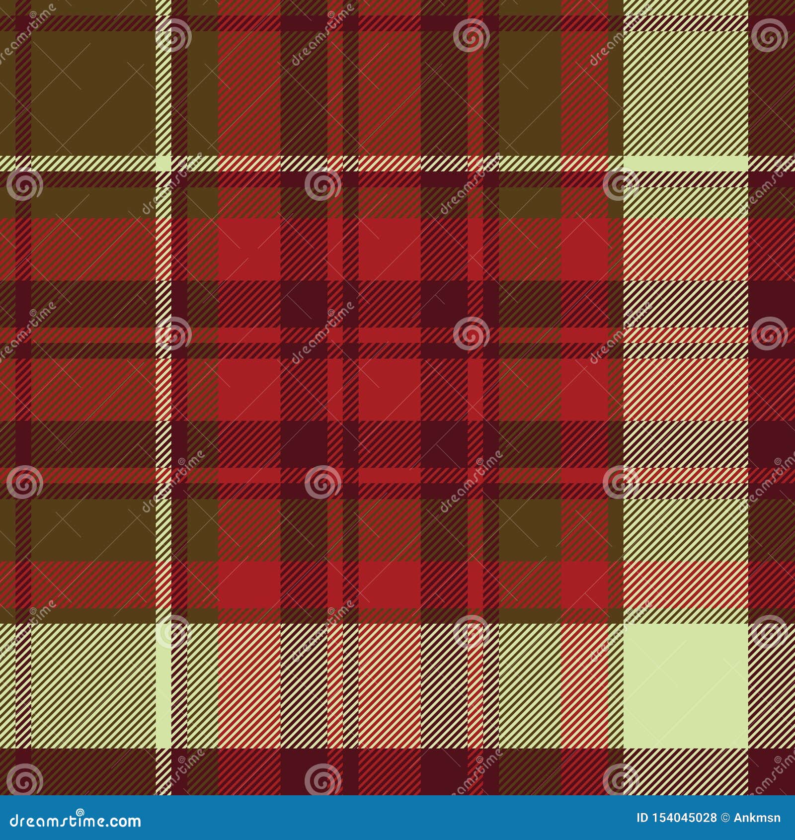 English Check Plaid Fabric Texture Seamless Pattern Stock Vector ...