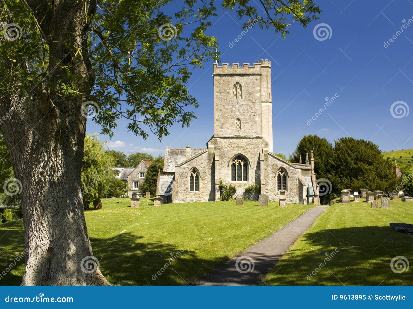 English Church stock image. Image of churchyard, church - 9613895