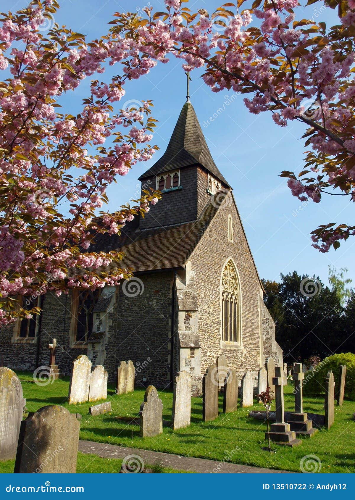 Old English Church Cemetery Stock Photography | CartoonDealer.com #32884940