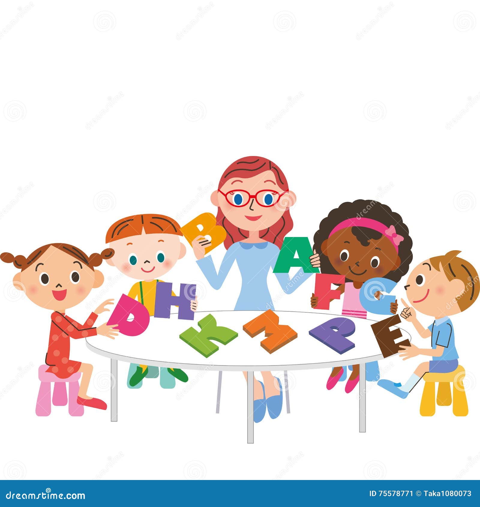 English class stock vector. Illustration of supplementary - 75578771