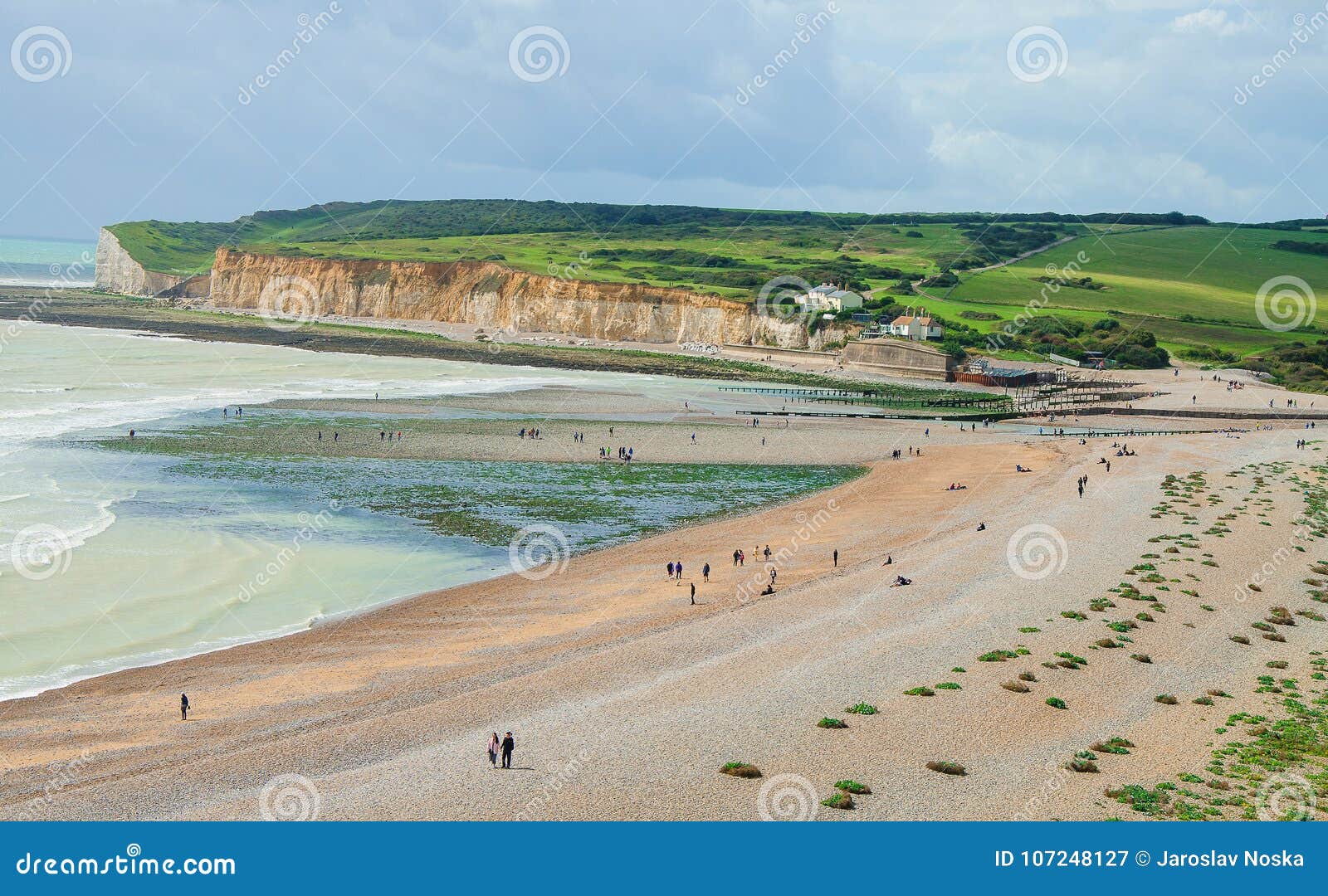 English Cliffs of Seven Sisters Stock Image - Image of cathedral, park ...