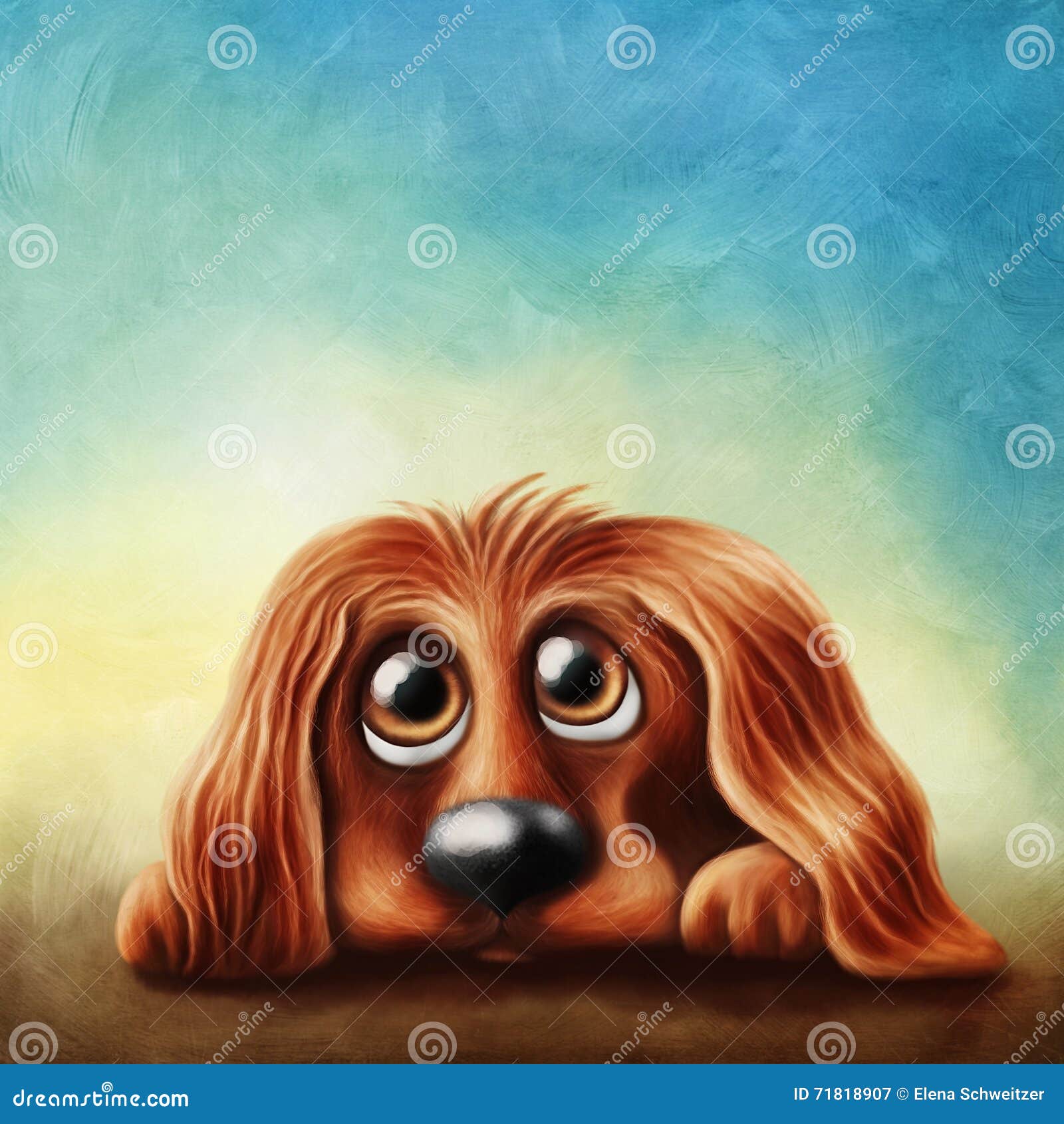 English Cocker Spaniel Head Mascot Black And White Cartoon Vector ...