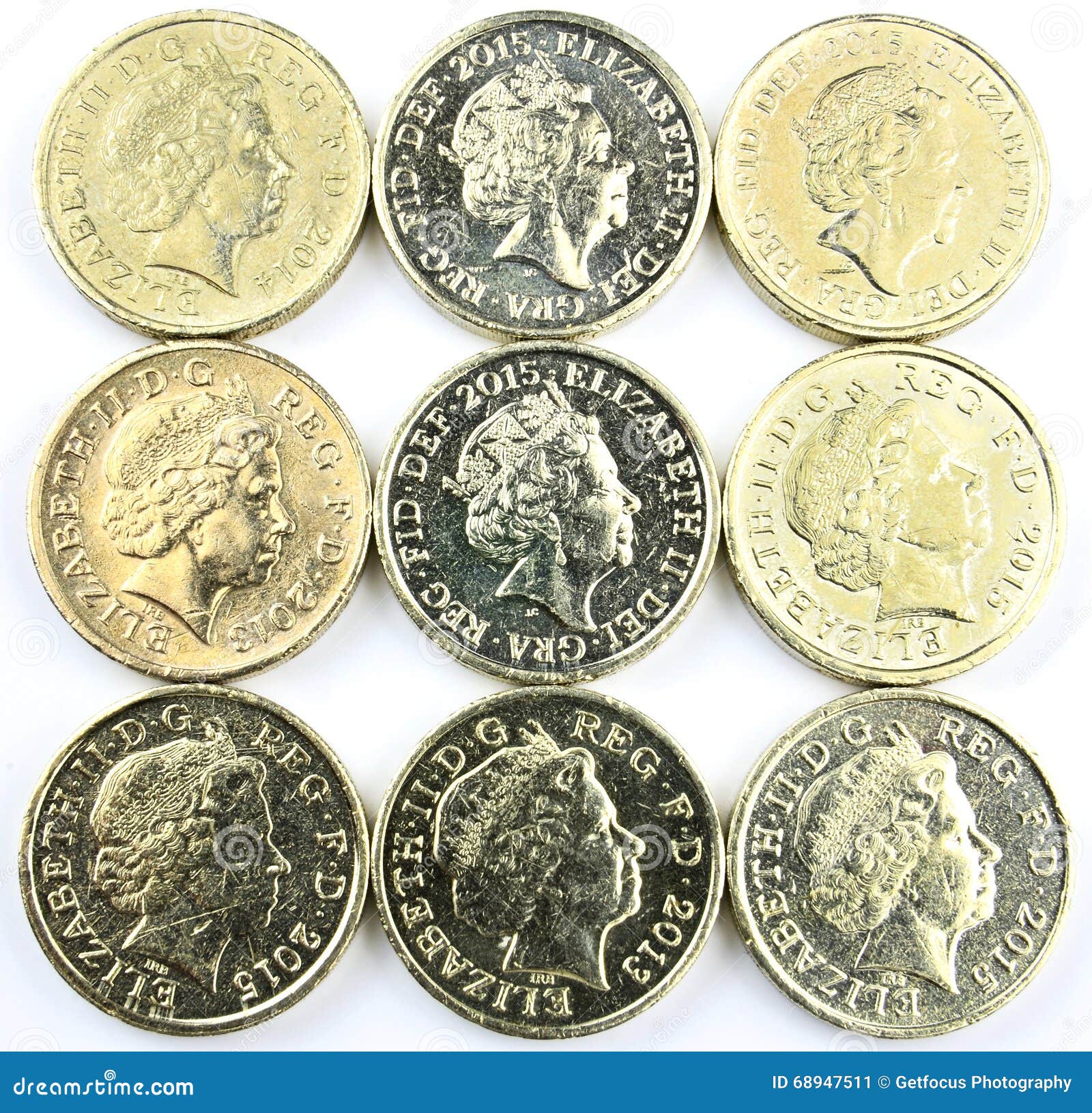 English Coins on Square Shape Editorial Photo - Image of business ...