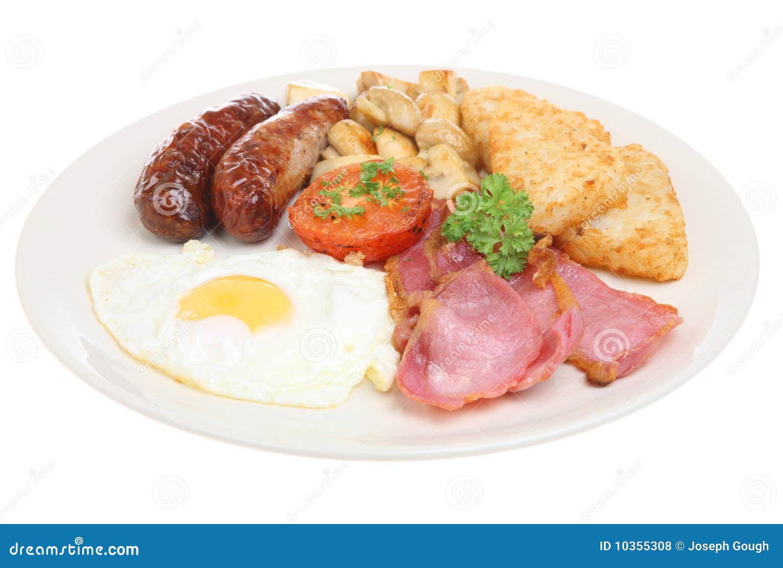 English Cooked Breakfast stock photo. Image of browns - 10355308