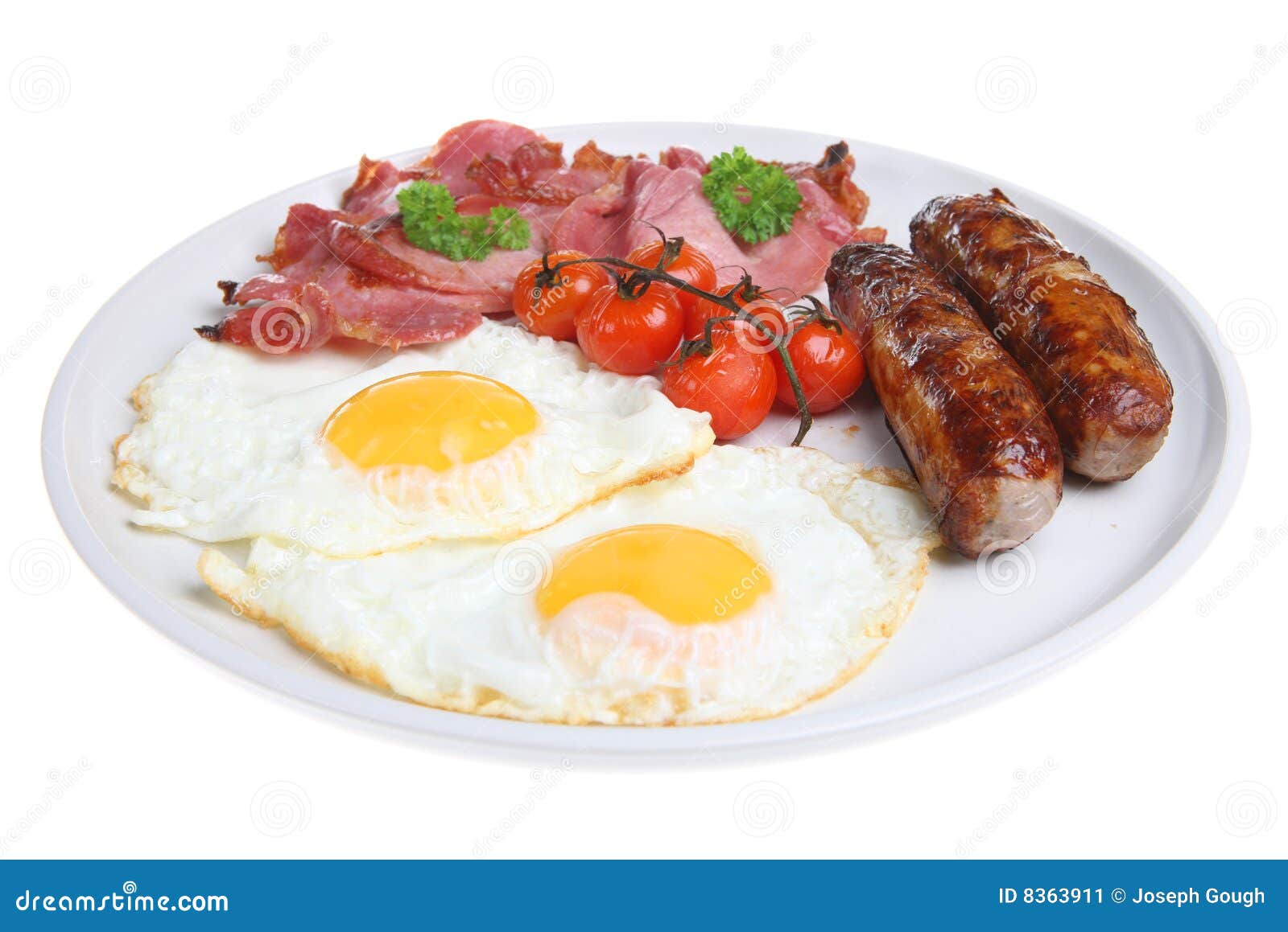 English Cooked Breakfast stock image. Image of bacon, grilled - 8363911