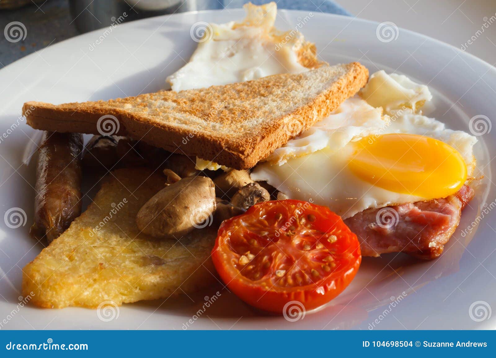 English cooked breakfast stock photo. Image of baked - 104698504