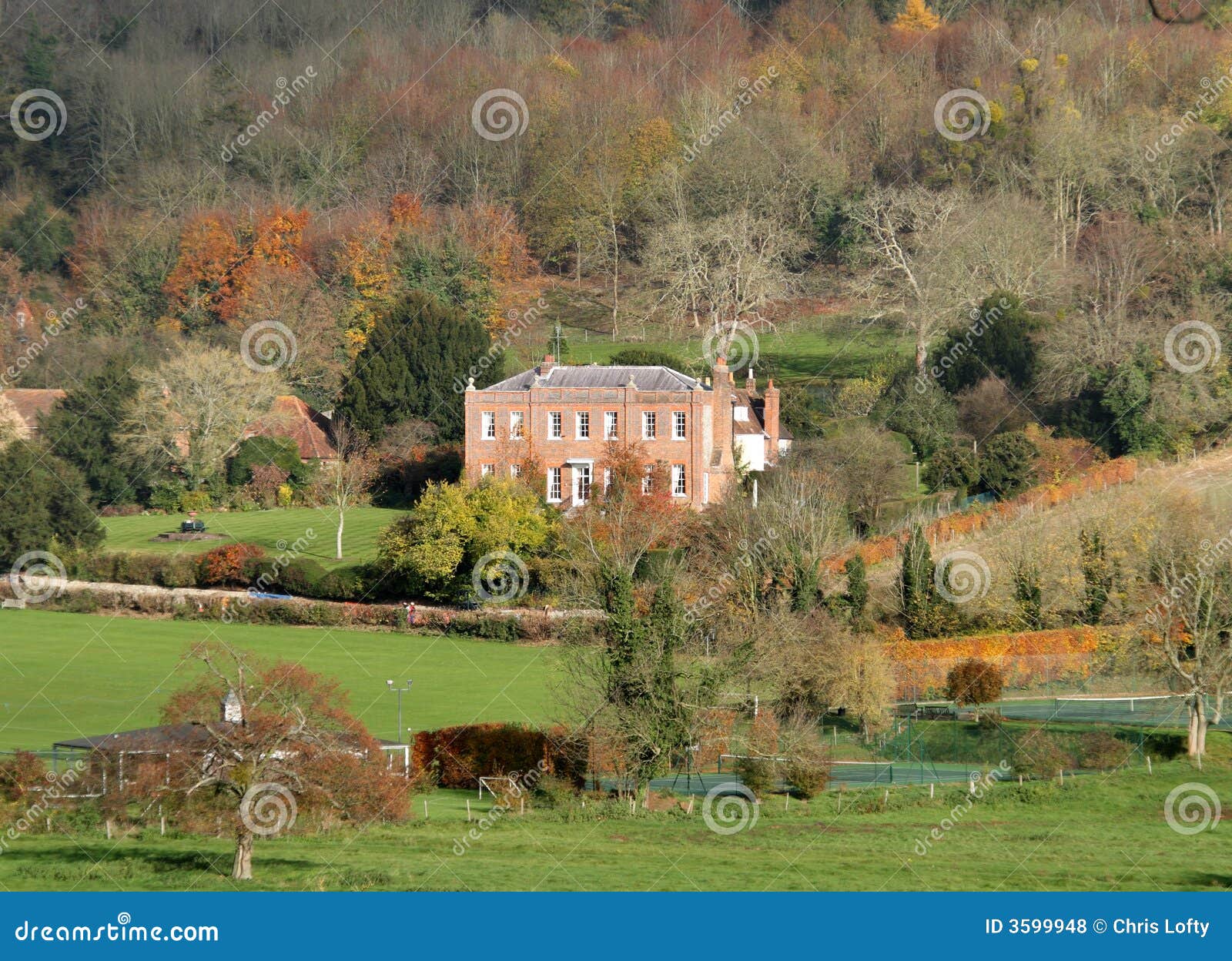 English Country Mansion stock photo. Image of tourism - 3599948