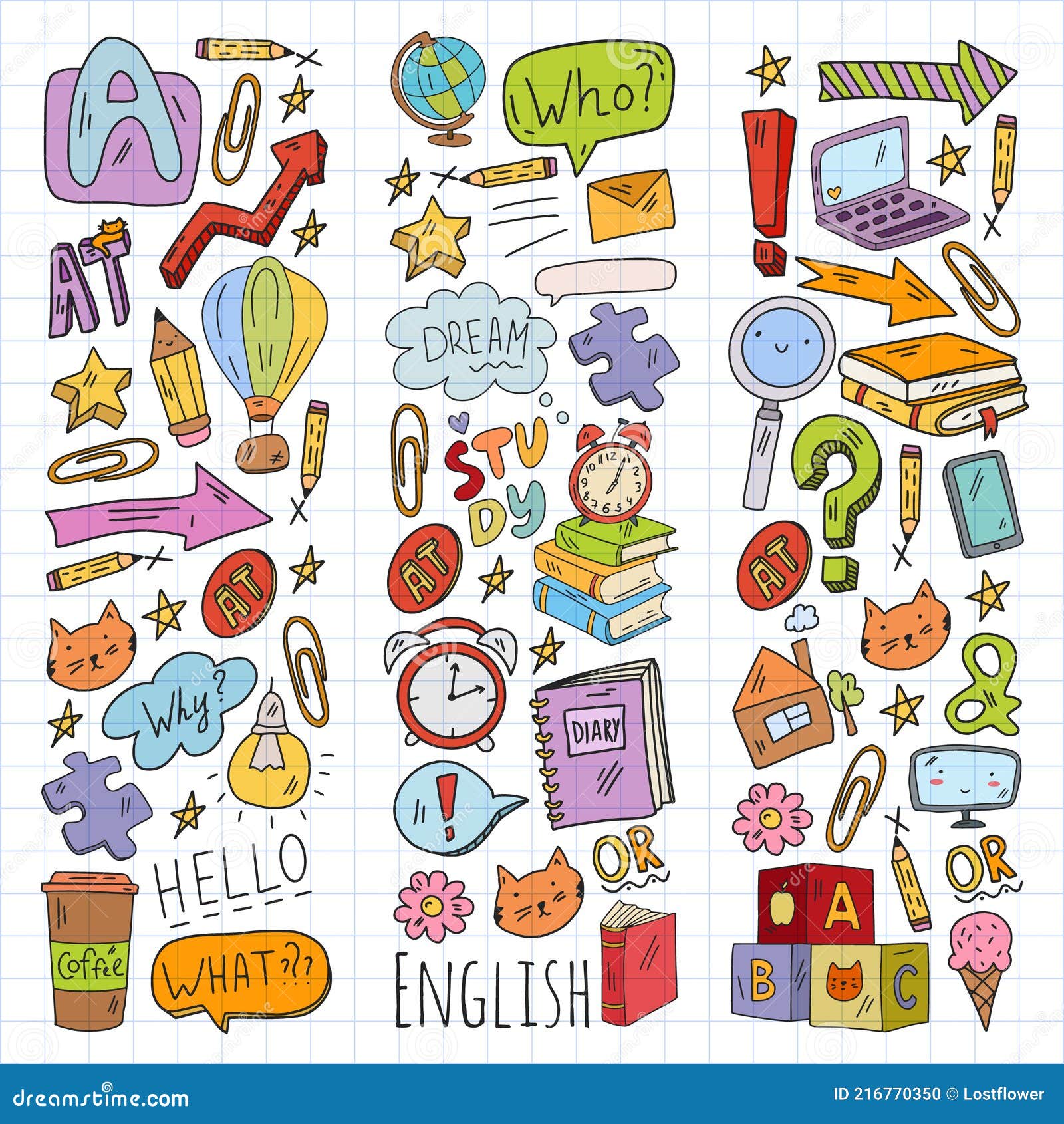 English Course. E-learning, Online Education. English Language Stock ...