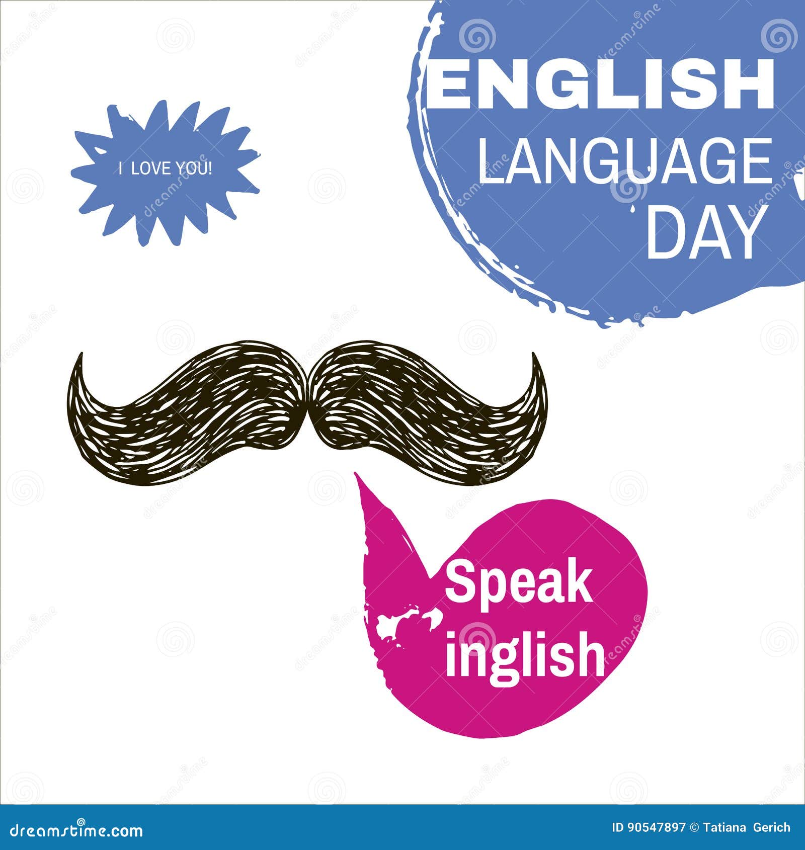 English day7 stock vector. Illustration of dialog, holiday - 90547897