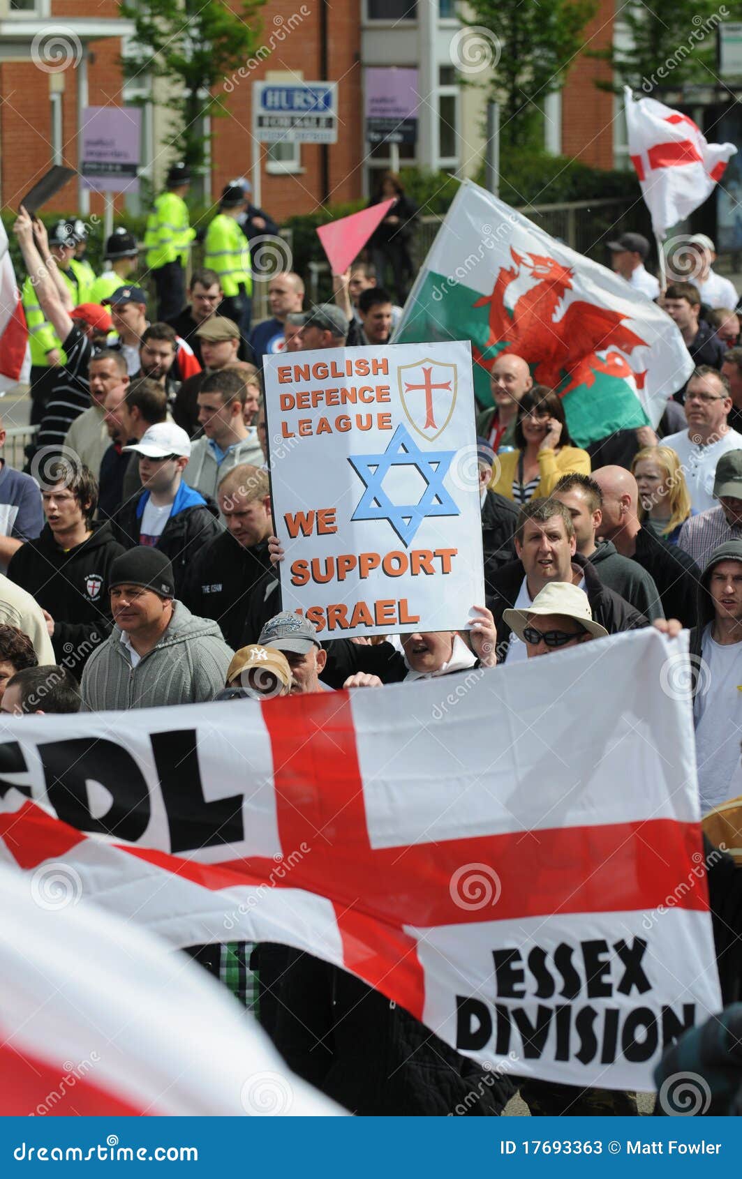 English Defence League Protest Editorial Stock Photo - Image of racist ...