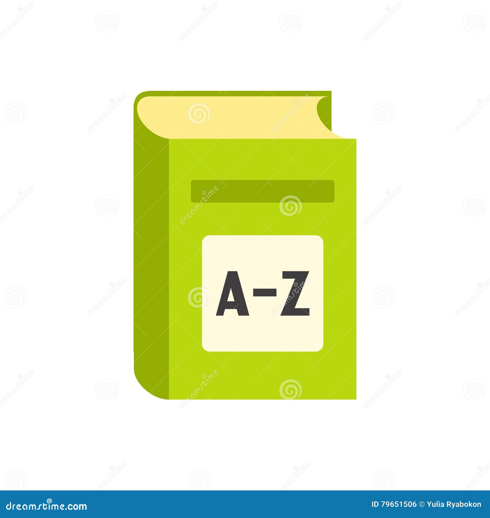 English Dictionary Flat Icon Stock Vector - Illustration of object ...