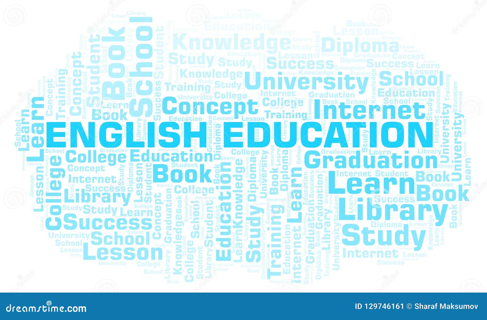 English Education Word Cloud. Stock Illustration - Illustration of ...