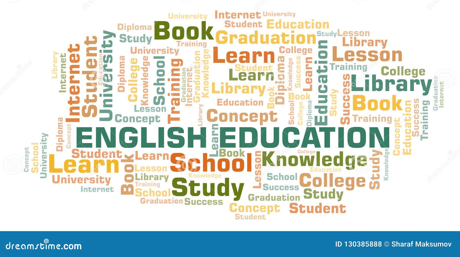 English Education Word Cloud. Stock Illustration - Illustration of ...
