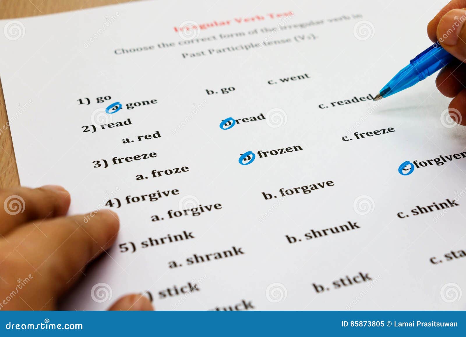 English exam on table stock image. Image of knowledge - 85873805