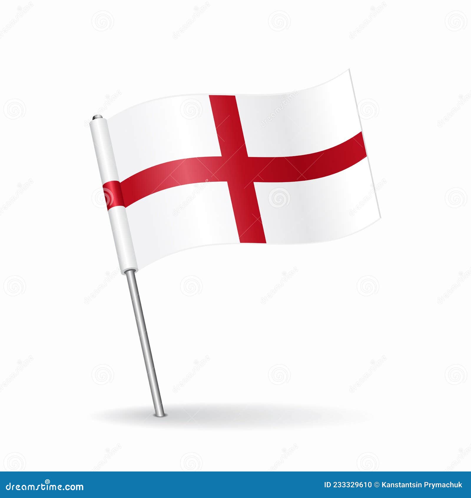 English Flag Map Pointer Layout. Vector Illustration. Stock Vector ...