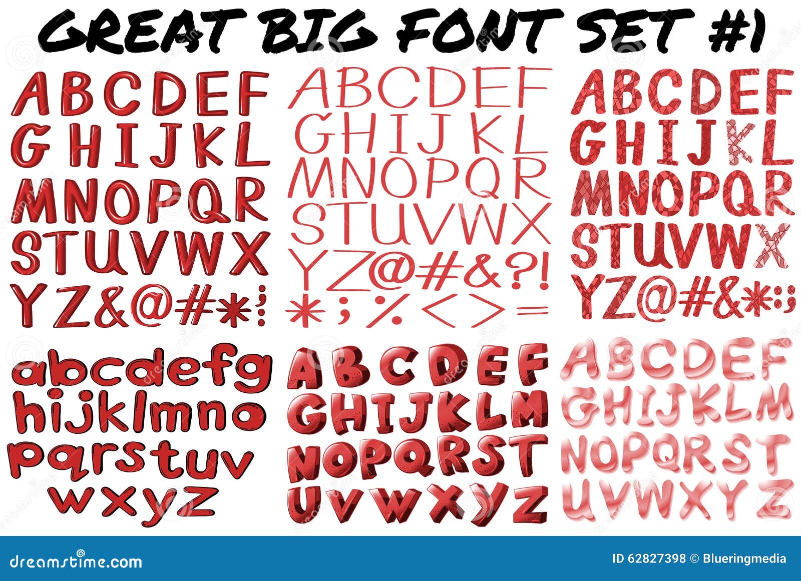 English Fonts Red Bold Stock Illustrations – 11 English Fonts Red Bold ...