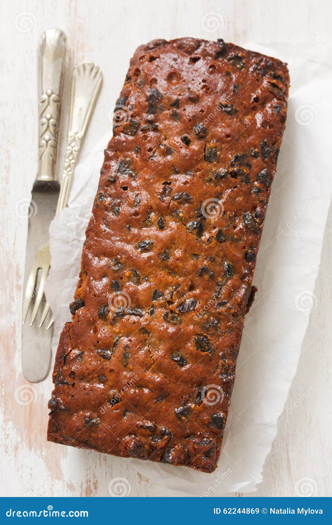 English fruit cake stock image. Image of paper, winter - 62244869