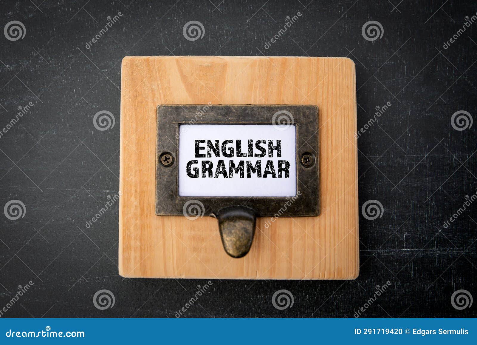 English Grammar. File Cabinet Label Stock Photo - Image of lesson ...