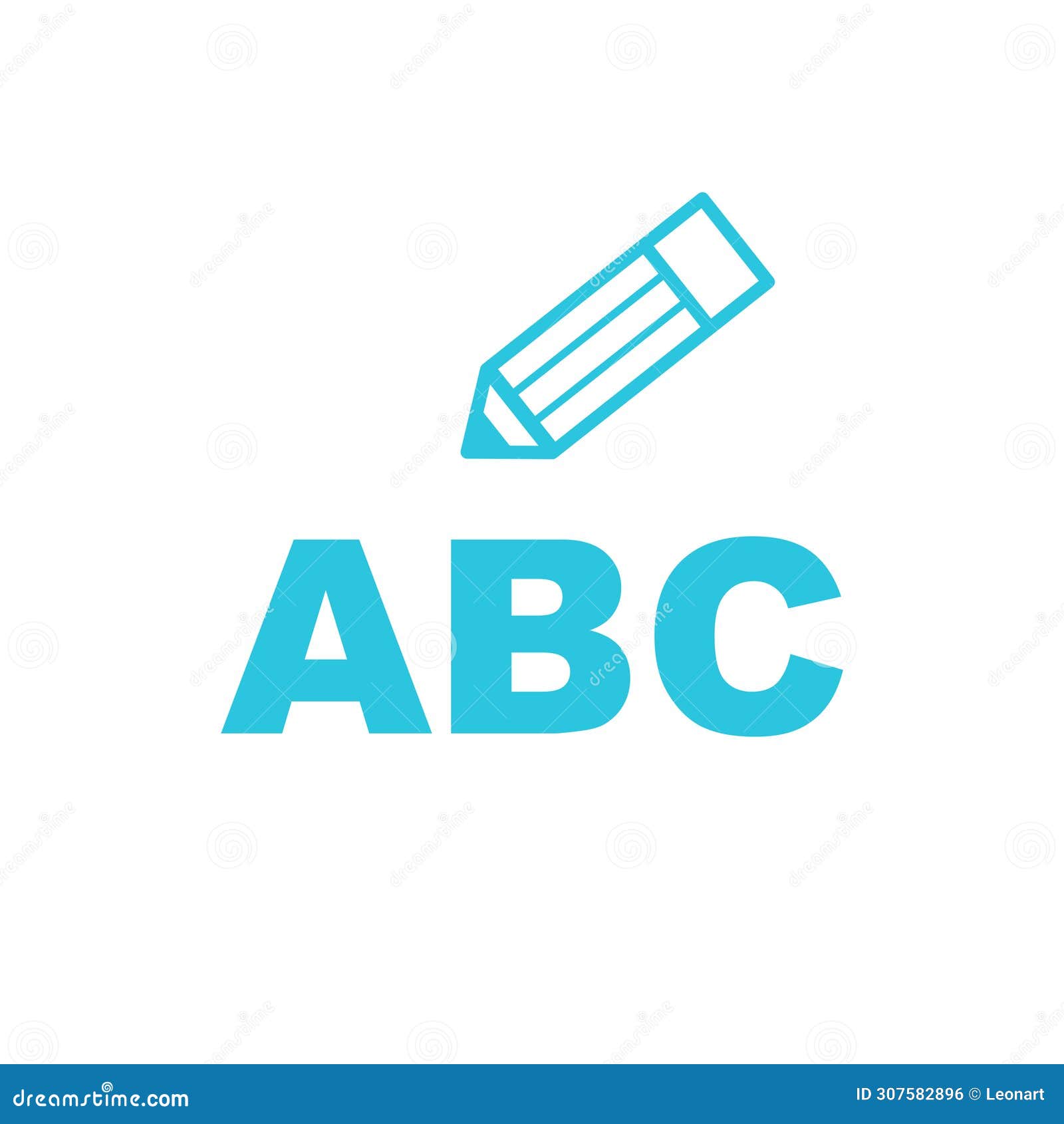 English grammar icon. stock vector. Illustration of logo - 307582896