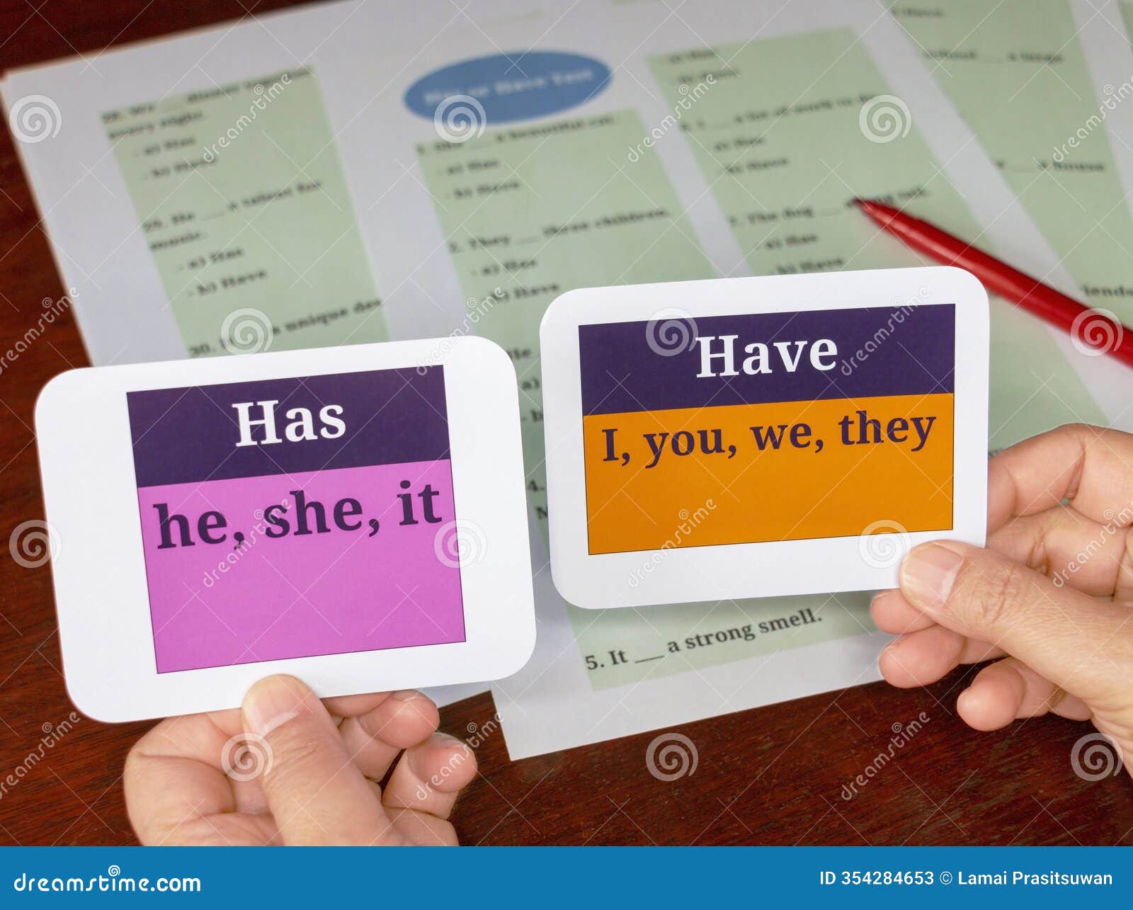 English grammar test sheet stock image. Image of exercise - 354284653