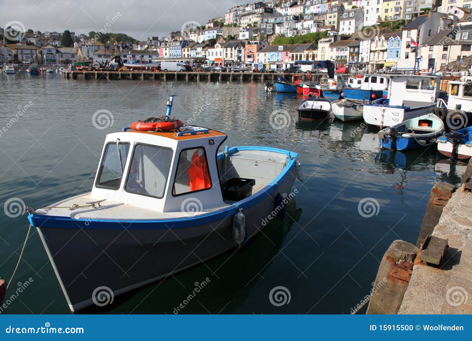 English harbour stock photo. Image of devon, moored, harbour - 15915500