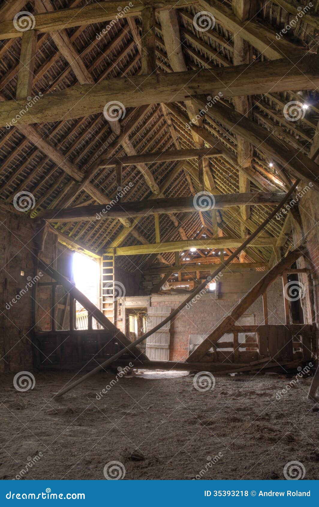 English hay barn interior stock photo. Image of architecture - 35393218