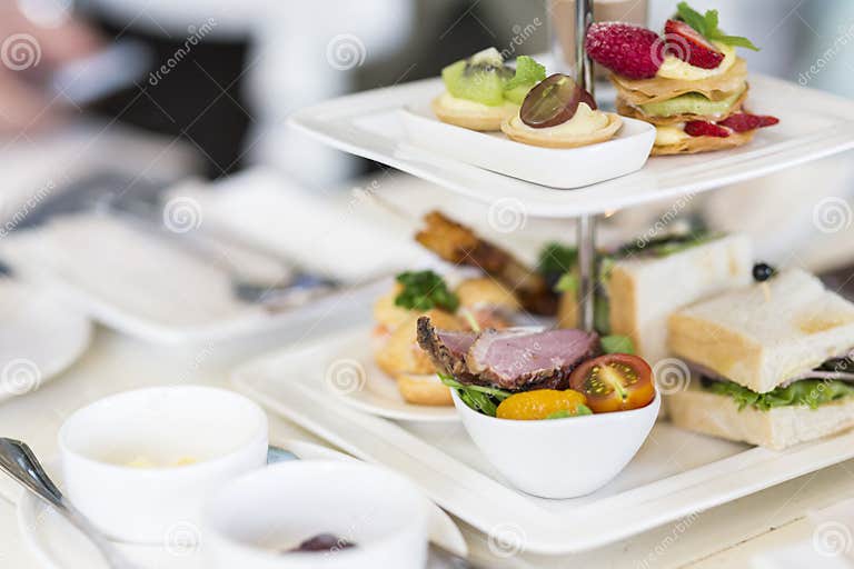 English high tea set stock image. Image of baked, milk - 37518675