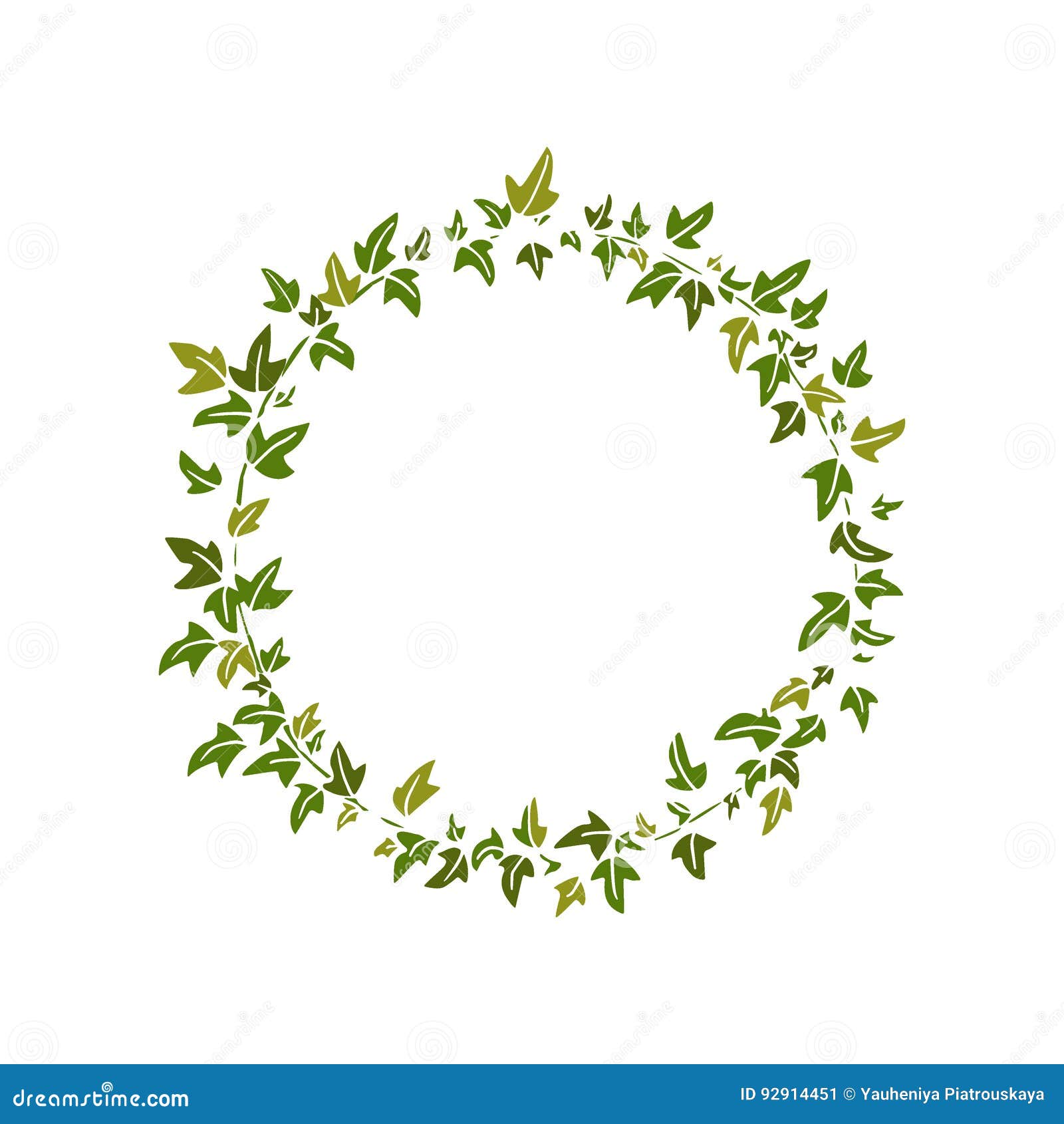 English ivy wreath stock vector. Illustration of indoor - 92914451