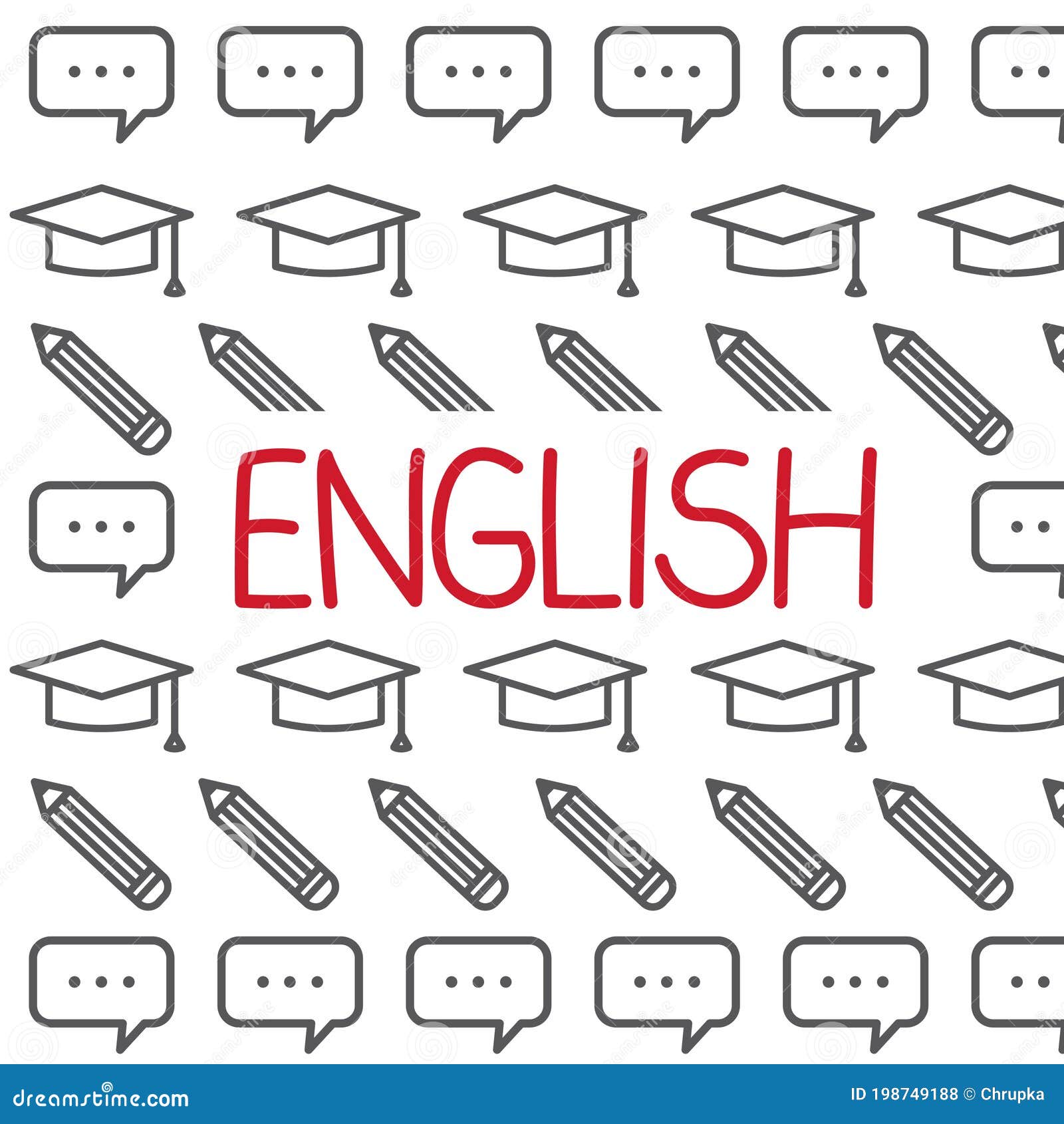 English Language Course Concept Stock Vector - Illustration of ...