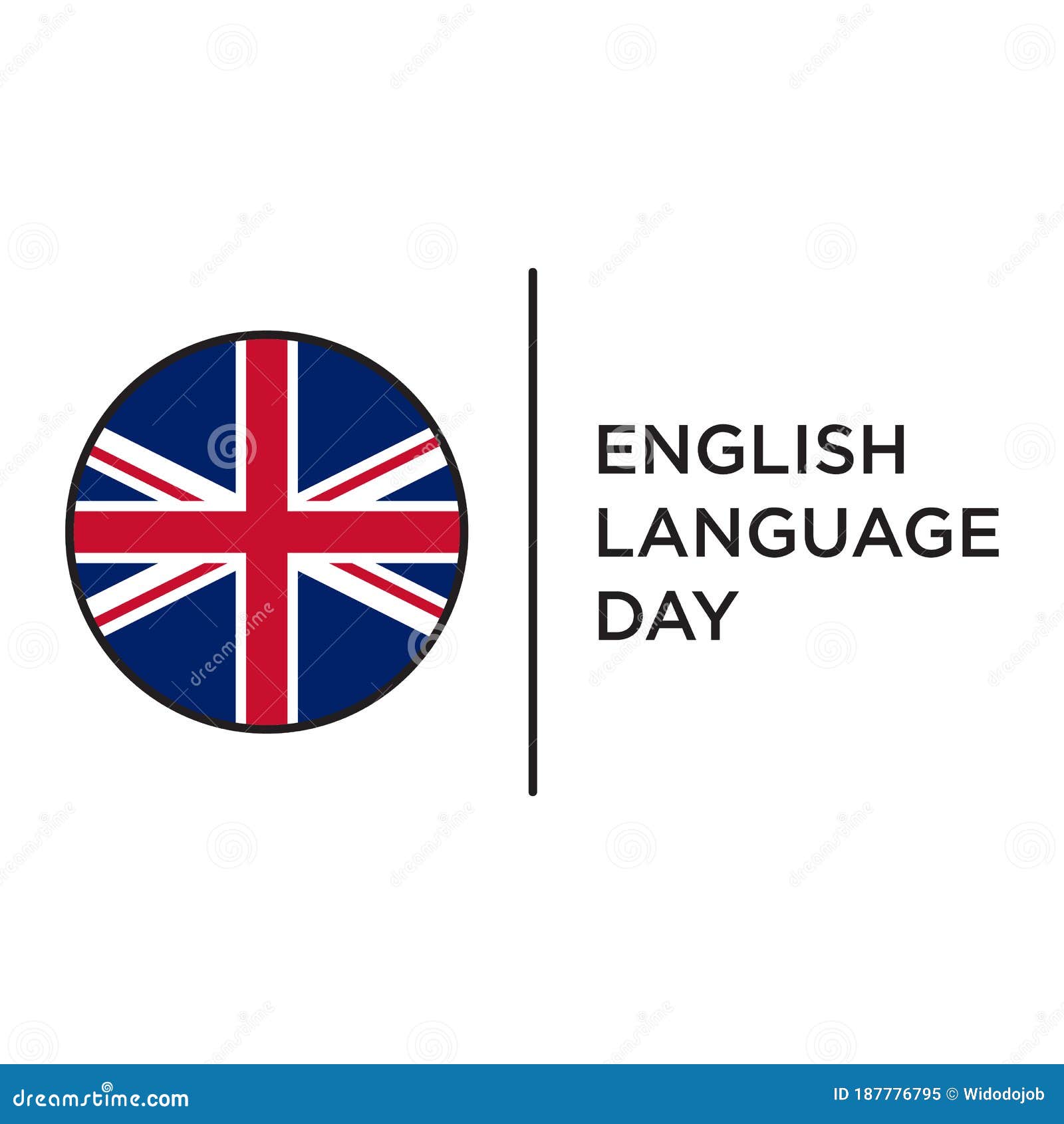 English language day stock vector. Illustration of union - 187776795