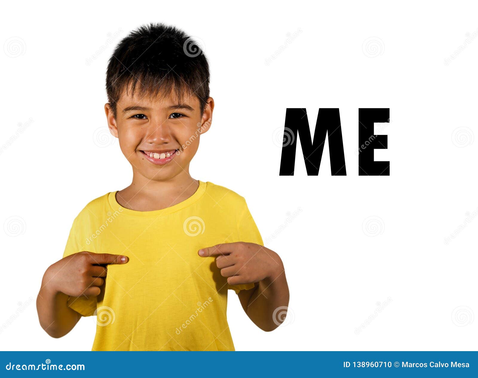 English Language Learning Card Child Pointing with Fingers To Himself ... English Language Learning Card Child Pointing with Fingers To Himself ...
