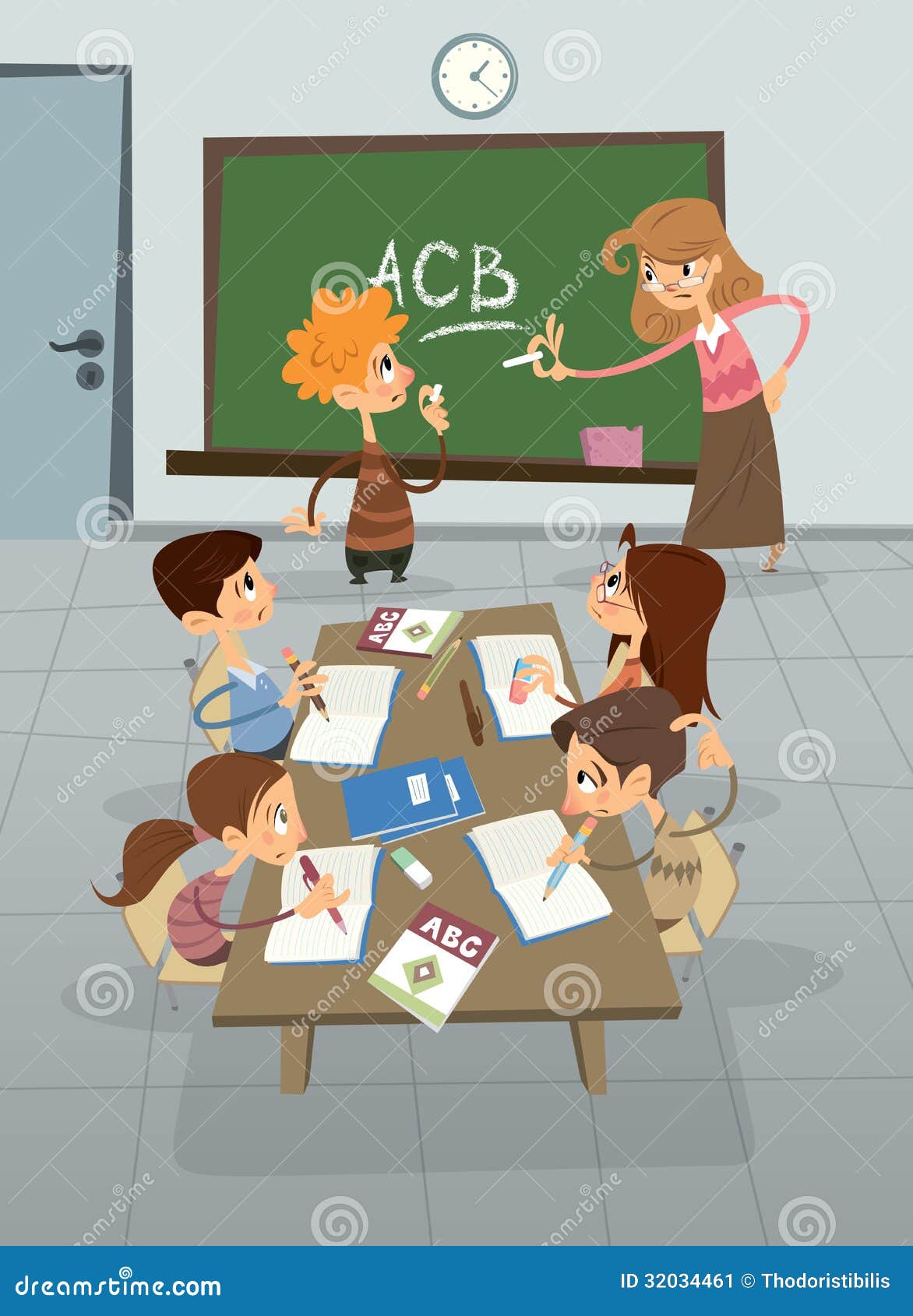 English Language Pronunciation Visual Guide Cartoon Vector ...